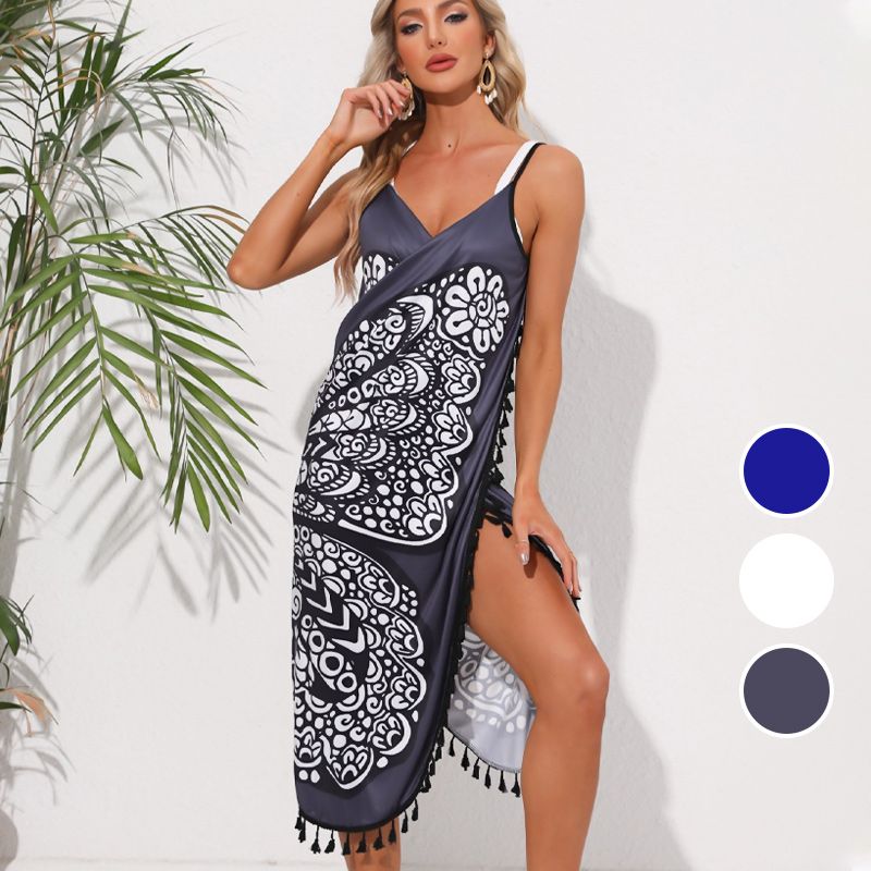 Einteiliges rückenfreies Strandkleid für Damen – houstape
